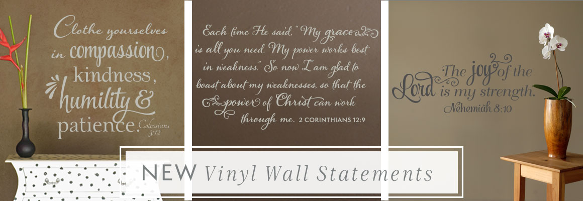 Christian Wall Decals and More | Scripture Prints, Bible Inspiration ...